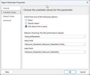 Power BI – Using Field Parameters in Paginated Reports – Random Procrastination