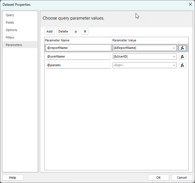 Logging Parameters for a Paginated Report – Random Procrastination
