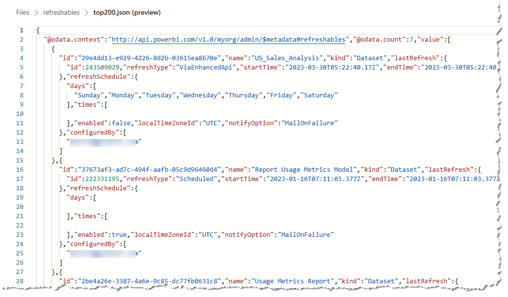 Calling A Power Bi Rest Api From A Fabric Notebook Random Procrastination